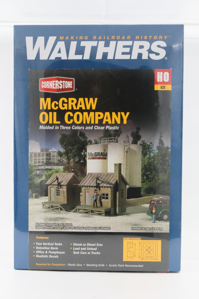 Walthers Cornerstone Series, HO scale, McGraw Oil Company, Factory sea ...